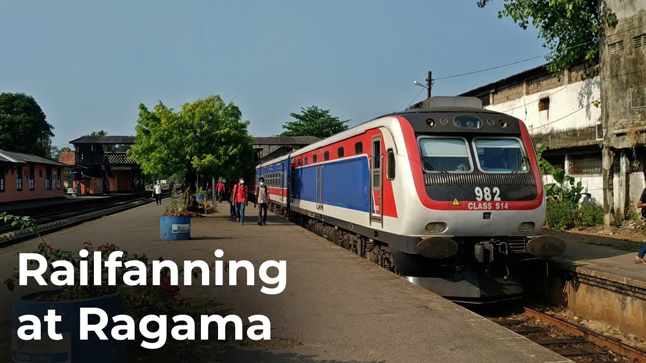 Railfanning at Ragama Railway Station in Sri Lanka - YouTube