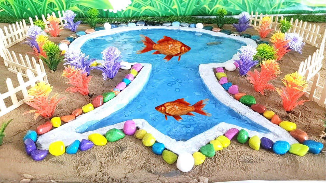 DIY Farm Mini Farm Creators with mini Tree SHAPED Mini fish Pond | Mini ...