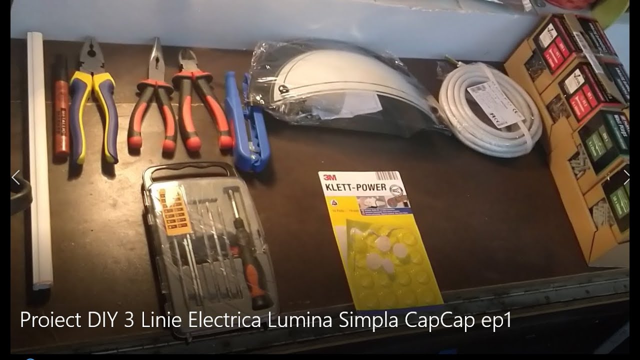 Proiect DIY 3 Linie Electrica Lumina Simpla CapCap ep1 - YouTube