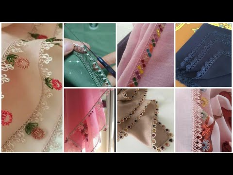 En güzel tığ işi tülbent yazma kenarı örnekleri✅iğne oyası modelleri✅En yeni tığ işi oya modelleri