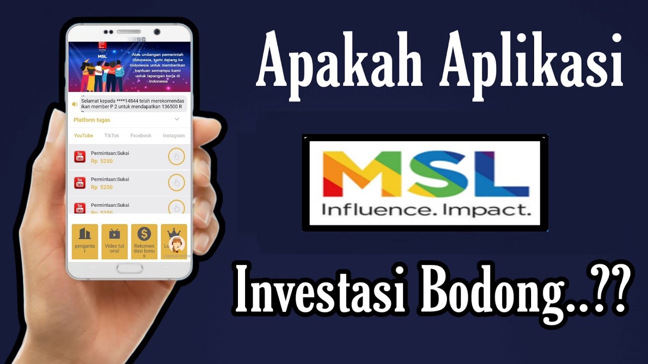 Apakah Aplikasi MSL Investasi Bodong? Fakta yang Harus Kamu Ketahui Aplikasi MSL Penipuan! - YouTube