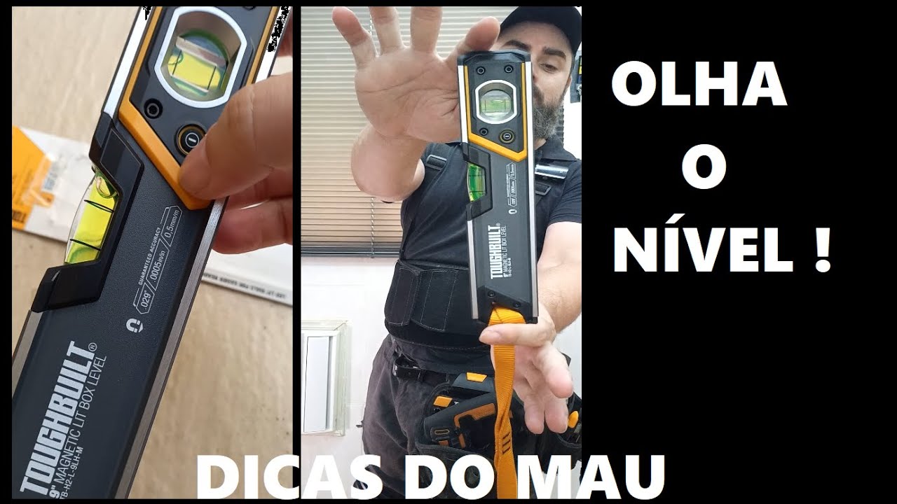 O Robusto Nível bolha Toughbuilt - Toughbuilt 9" magnetic lit box level ...