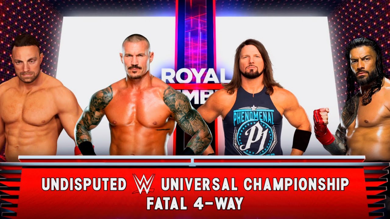 WWE Universal Championship Fatal-4-Way @Royal Rumble - YouTube