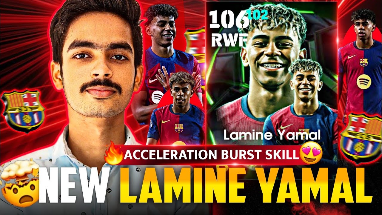 NEW ACCELERATION BURST SKILL YAMAL DRIBBLES,SKILLS & GOALS🔥🤯 eFOOTBALL ...