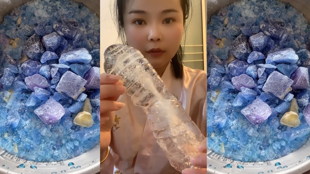 (ASMR) Hard Ice / Clear Ice | Crushed Ice | Colourful Ice Eating - YouTube