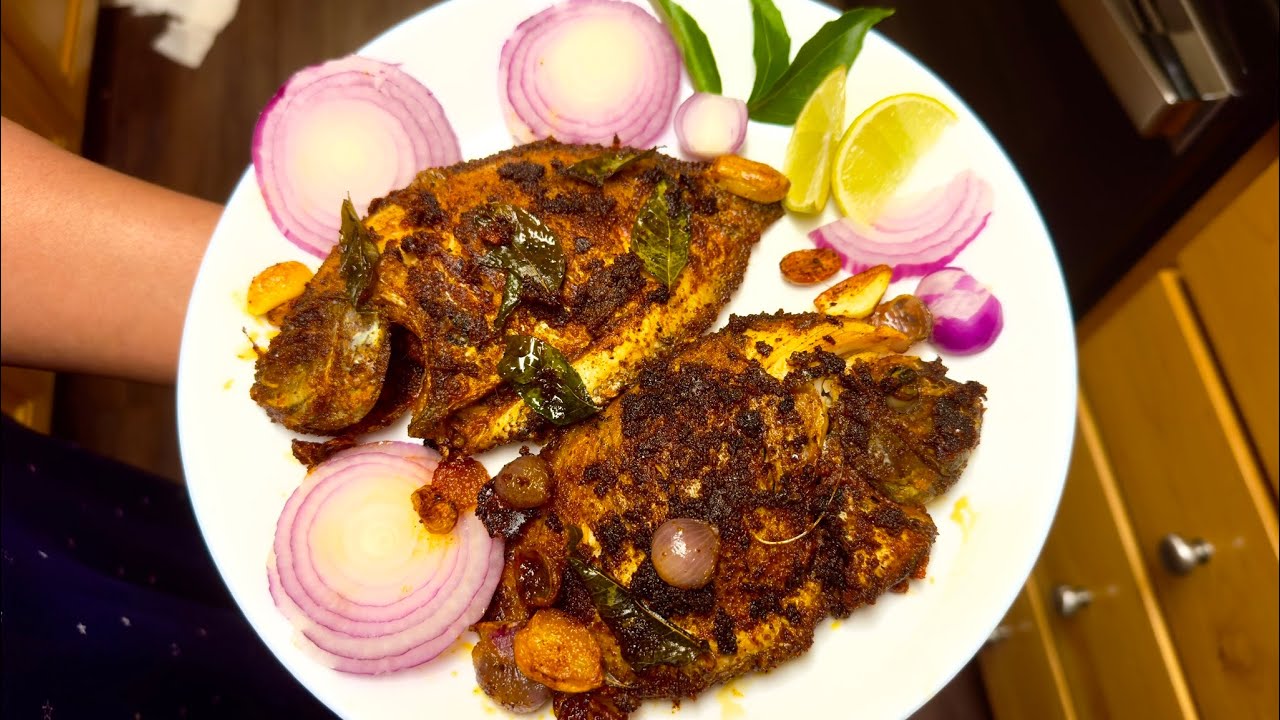 കരിമീൻ ഫ്രൈ | Pearl Spot Fry | Fish Fry #Originalpeoletrustablecontents ...