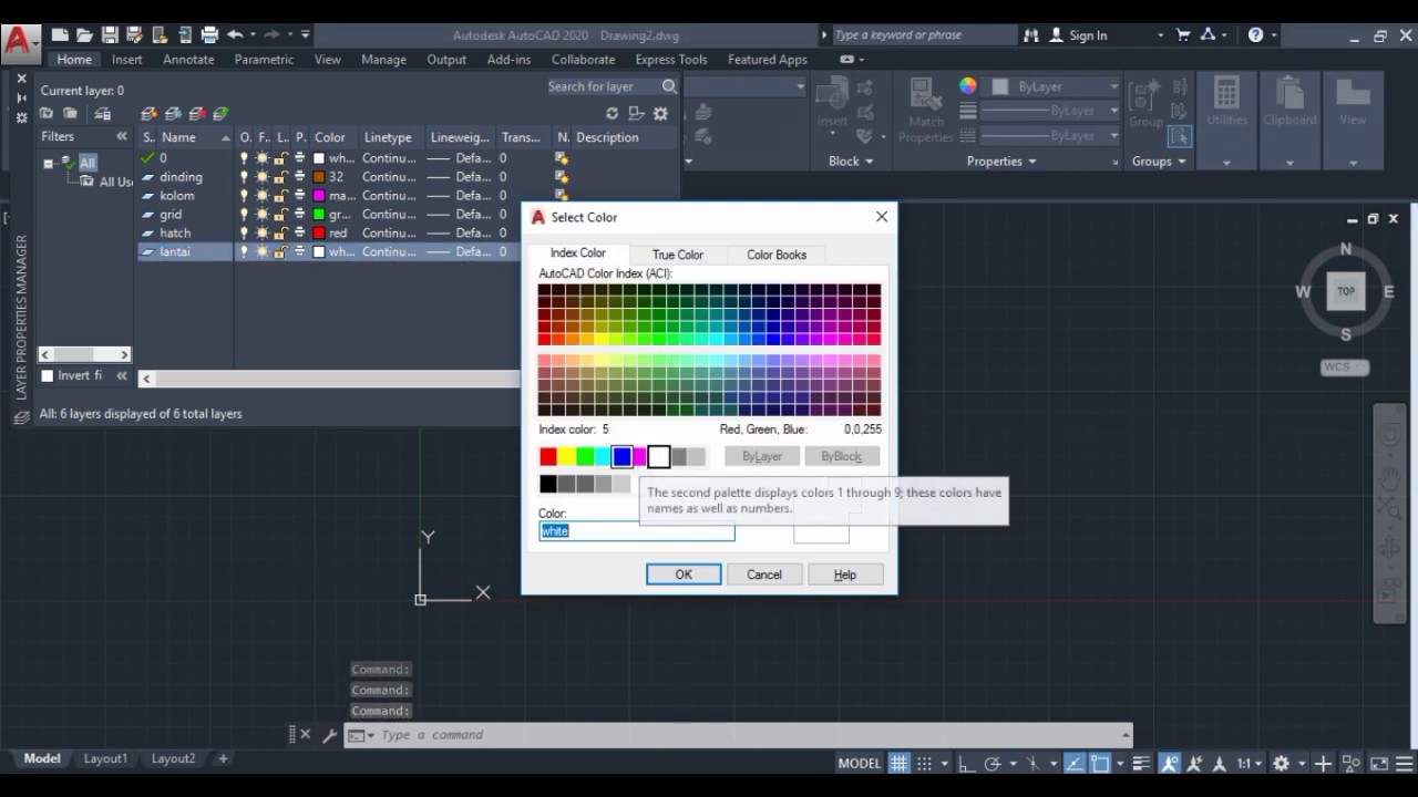 CARA BELAJAR CEPAT AUTOCAD BAGI PEMULA Menggunakan Layer - YouTube