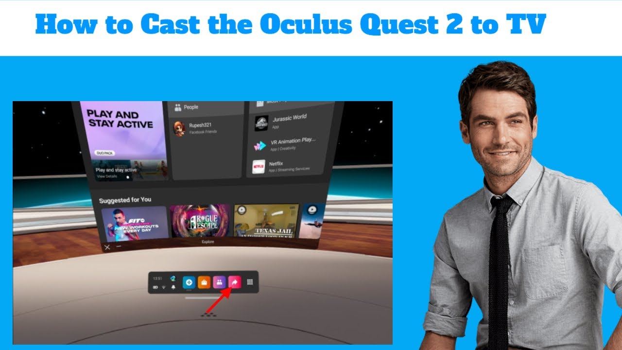 How to Cast the Oculus Quest 2 to TV - YouTube
