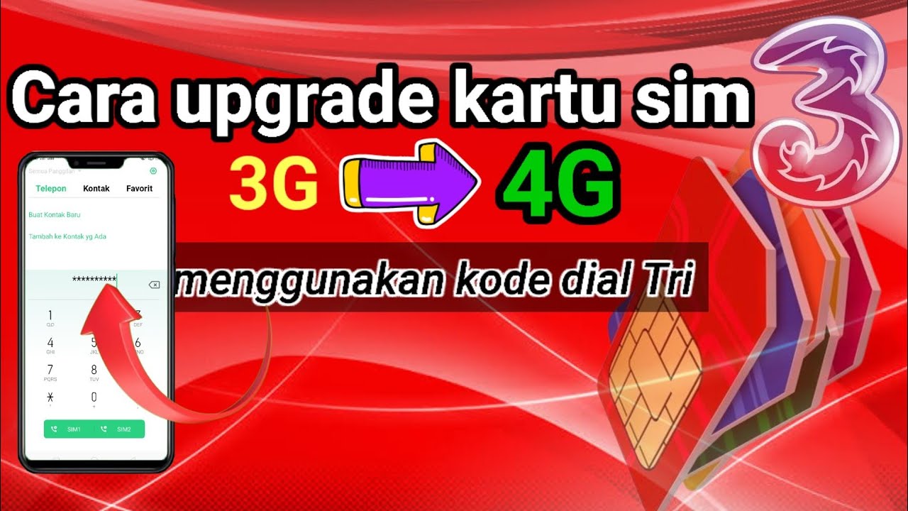 Cara upgrade kartu SIM tri | 3G ke 4G - YouTube