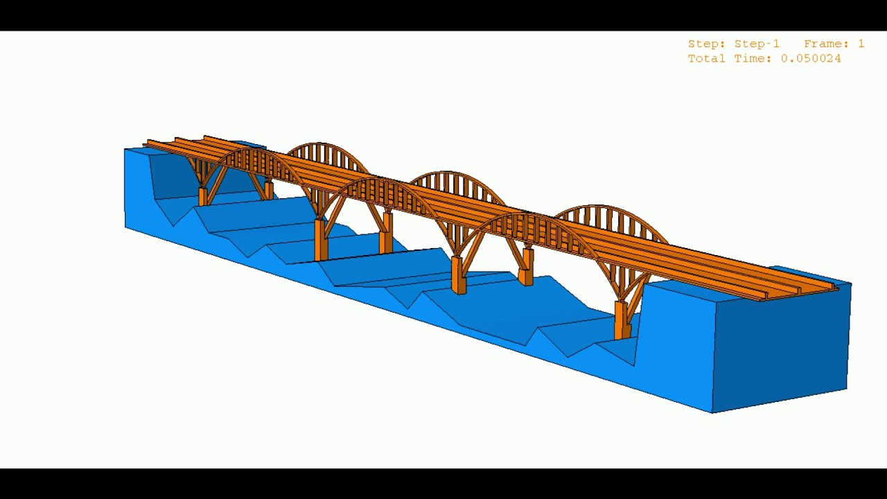 Arch Bridge Simulation - Abaqus - YouTube