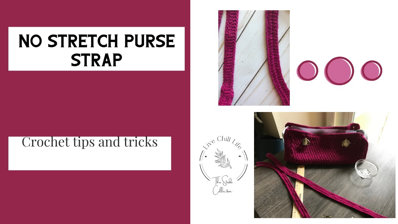 How to crochet a no stretch purse strap (see 2024 update in description ...