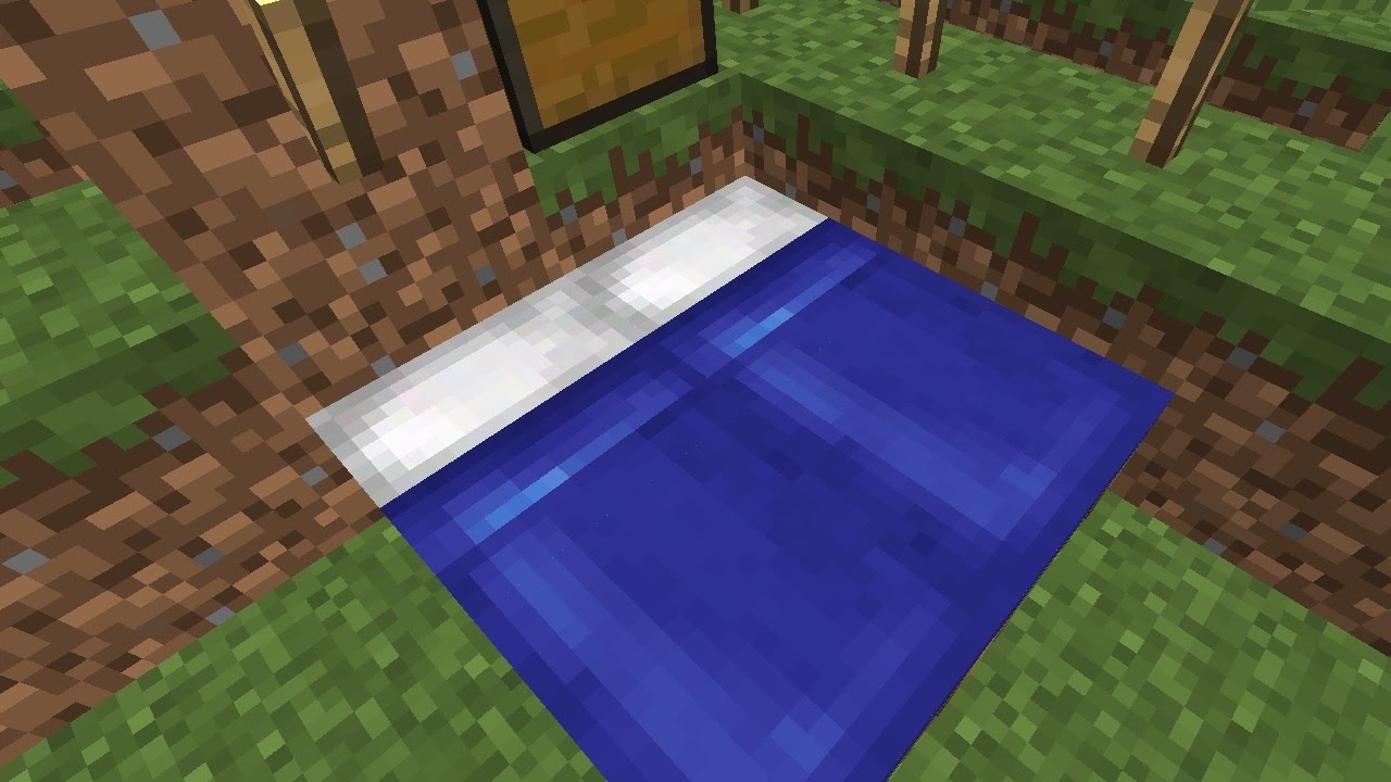 Minecraft 1.12 Como Hacer Cama De Color Azul - YouTube