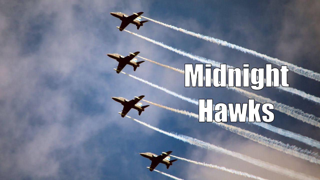 Close Ups of Finnish Air Force Display Team Midnight Hawks Airshow ...