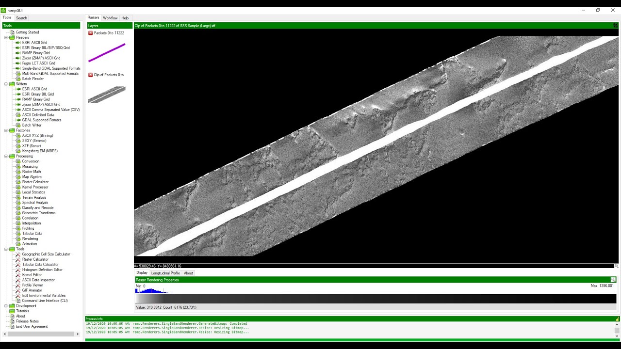 XTF eXtensible Triton Format (Side Scan Sonar) - YouTube