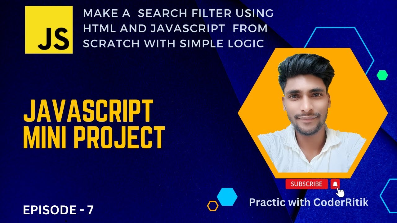 Create A Search Filter Using Html And Javascript From Scratch With Simple Logic Coderritik 9264