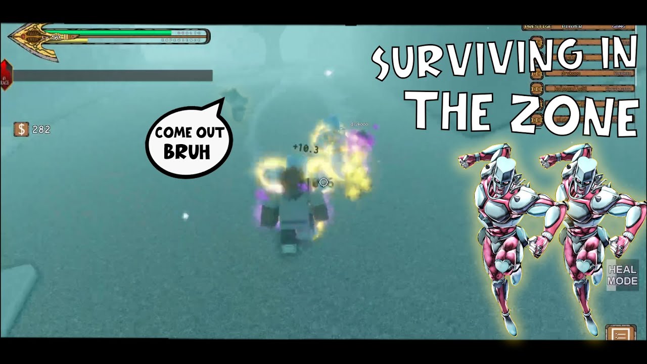 [YBA] HOW TO SURVIVE IN THE ZONE | CD DUO IN SBR - YouTube