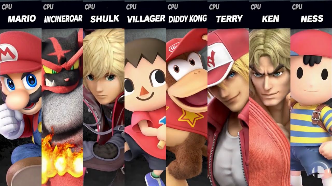 Super Smash Bros. Ultimate - Red Characters - YouTube