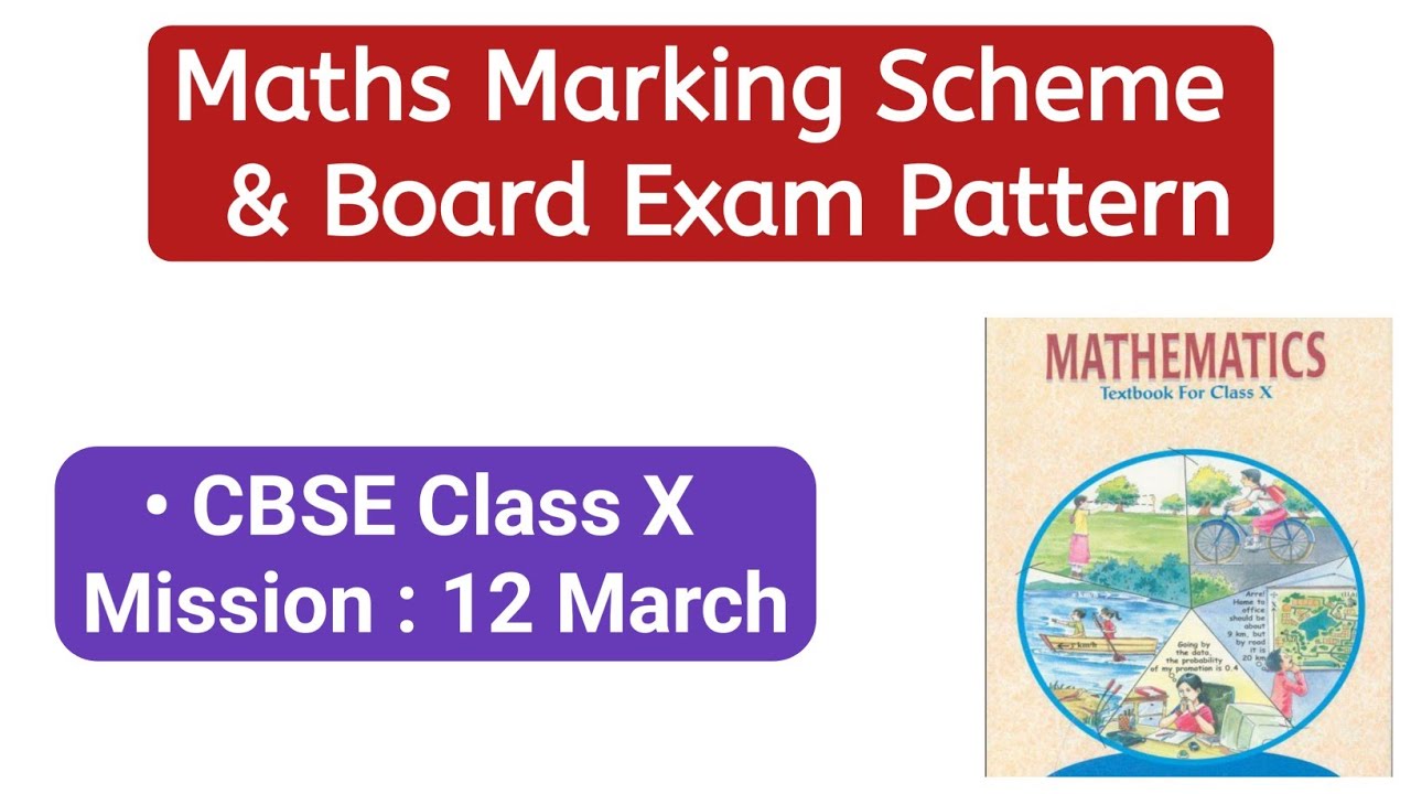 Maths Exam Pattern & Marking Scheme | Class X CBSE 2020 Board Exams ...