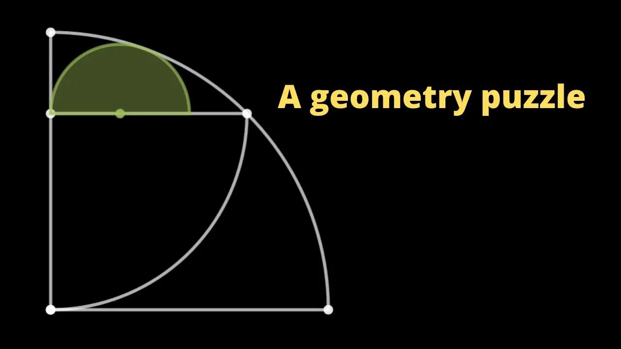 A Semicircle And A Quarter Circle Are Inscribed In A Quarter Circle a-semicircle-and-a-quarter-circle-are-inscribed-in-a-quarter-circle