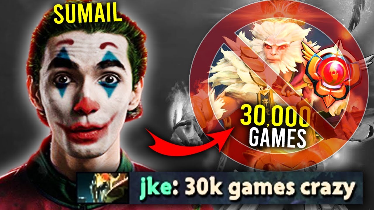 "30K GAMES IS CRAZY" - SUMAIL owning DOTA IS LIFE QOJQVA with 30K GAMES OVER ALL TIME! - YouTube