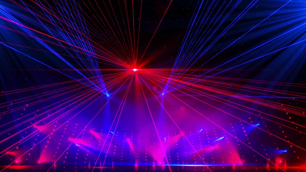 Red & Blue Laser Stage Show – 11 Hours of Rave Light Beams | Party ...