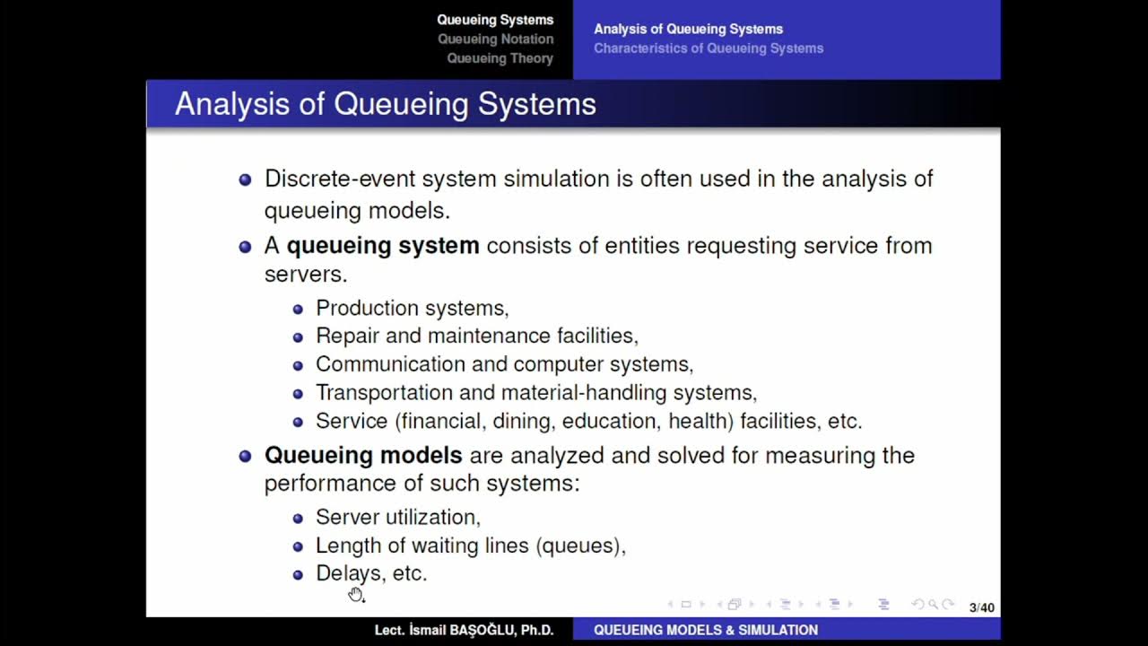Simulation Modeling 54 Analysis of Queueing Systems - YouTube