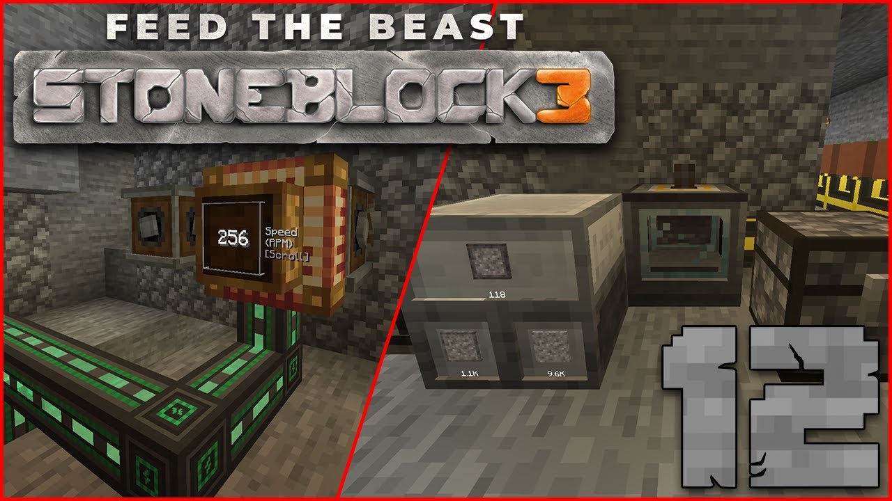 Auto-hammer a Elektrický motor! - EP12 - FTB Stoneblock 3 - YouTube