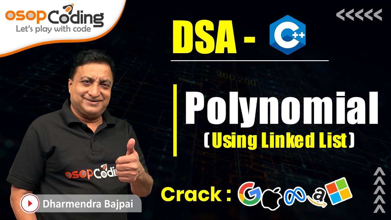 Creating Polynomial Using Linked List Dsa C Dsa Lec50 Coding 2868