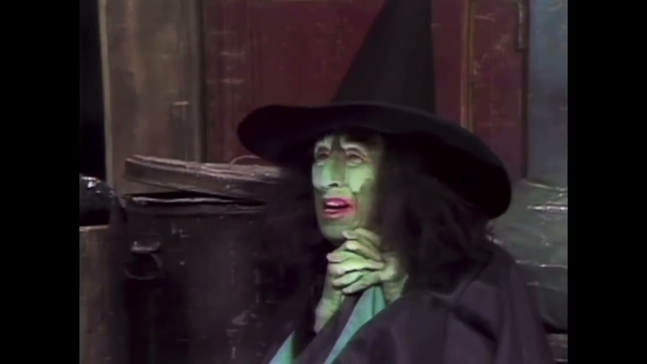 Sesame Street Ep. 0847 - Margaret Hamilton as The Wicked Witch scenes ...