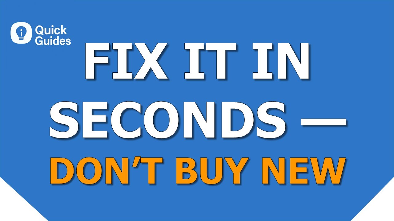 Stop Buying New Stuff Fix Small Breaks in Seconds - YouTube
