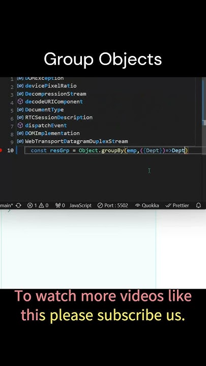 Interview Challenge # 145 || How to group objects in array of objects #javascriptdev - YouTube