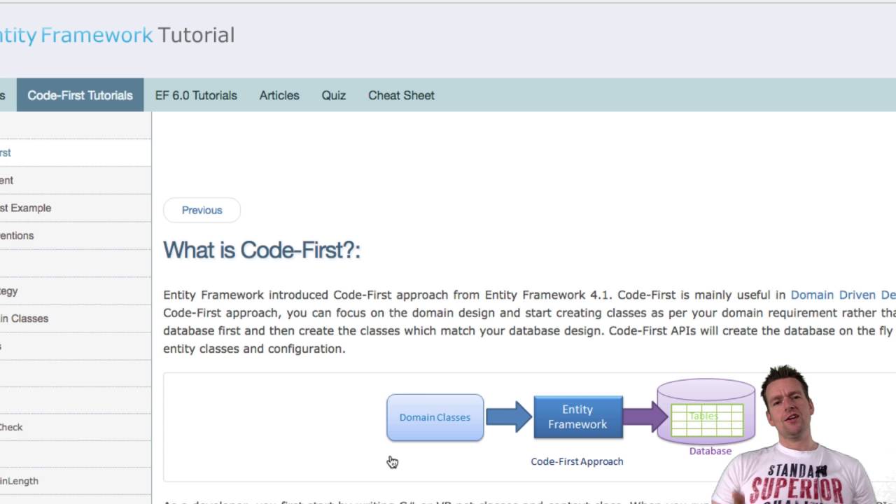 What Is The Entity Framework And What Is Ef Code First Youtube