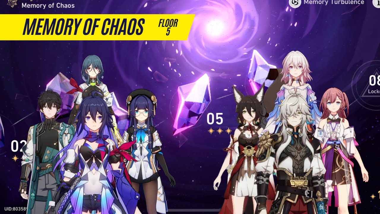 Memory Of Chaos Floor 5 3 ★ Honkai Star Rail Seele Jing Yuan