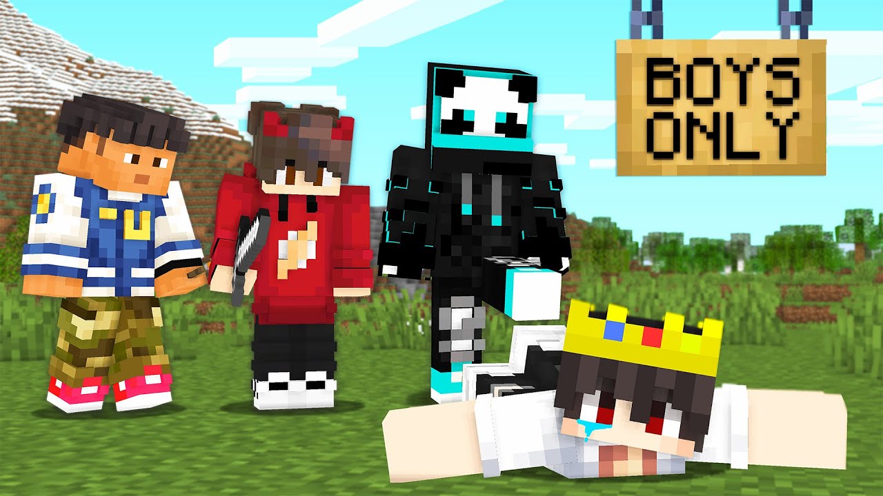 I Snuck Into a 'BOYS ONLY' Minecraft Server! @DeadZilla - YouTube