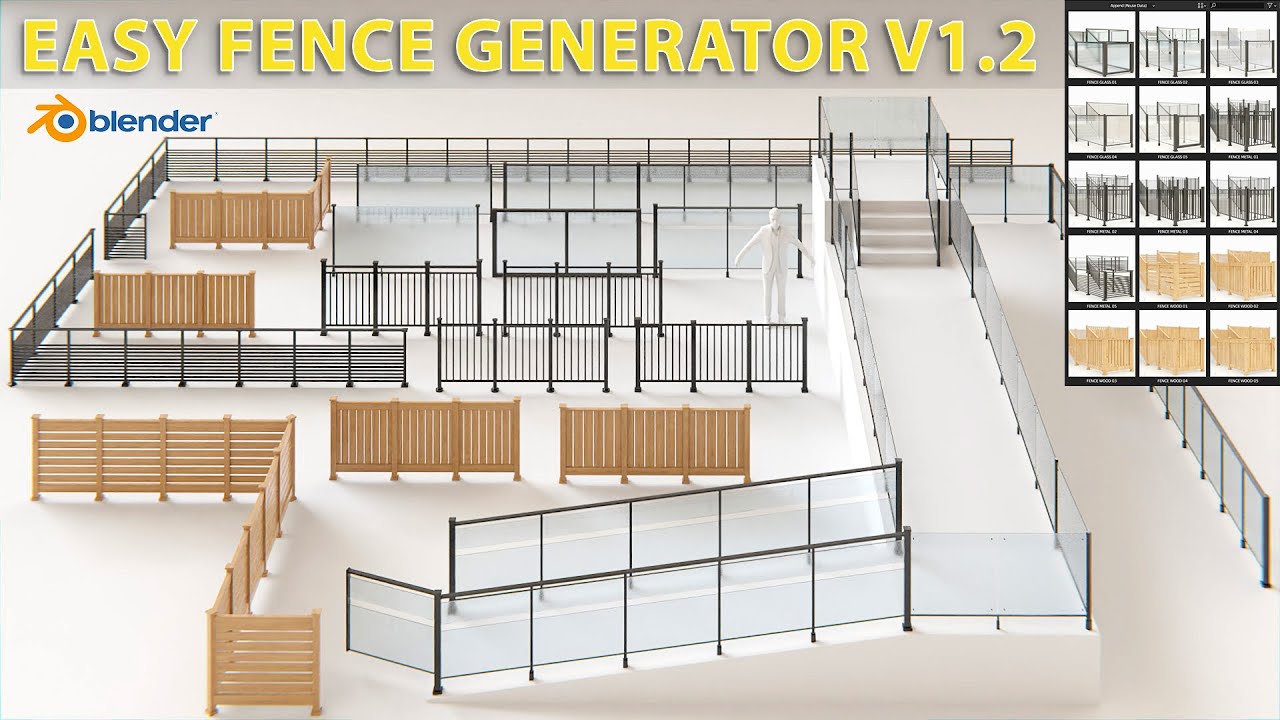 Easy Fence Generator V1 2 - YouTube