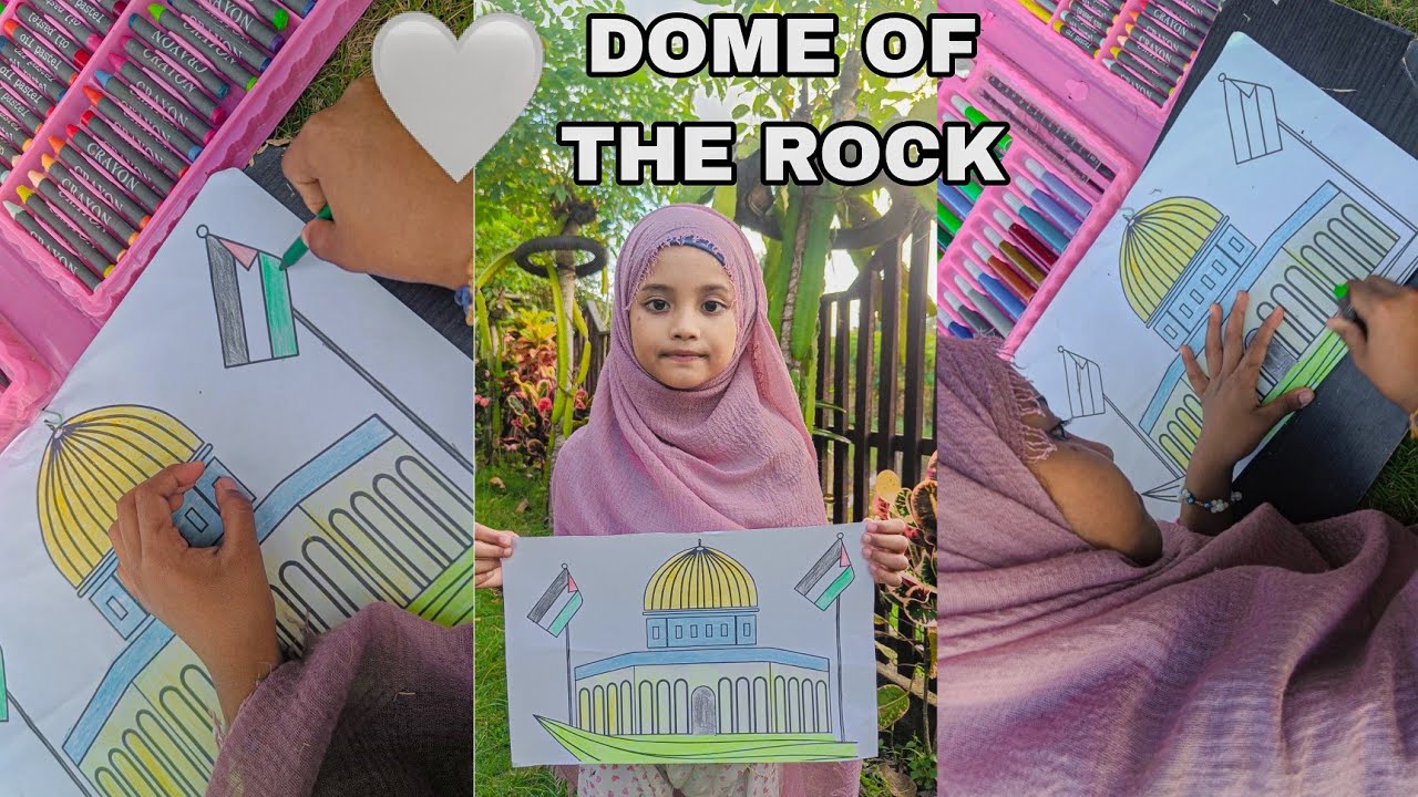 MEWARNAI GAMBAR DOME OF THE ROCK || MENGGAMBAR || MELUKIS || MEWARNAI ...