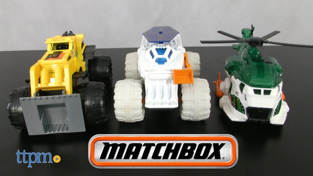 Matchbox Work-Ready, Crater Cruncher & Cloud Chopper from Mattel - YouTube