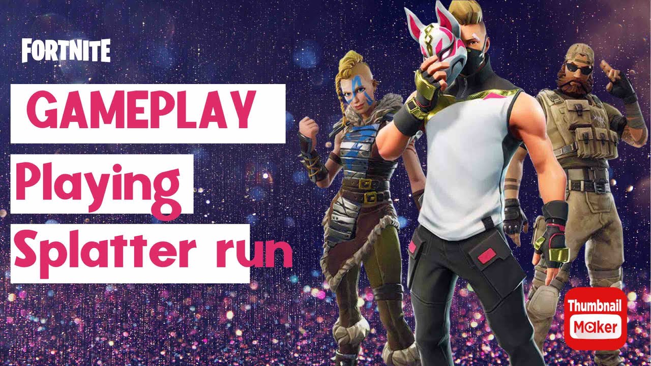 Play splatter run with the boys - YouTube