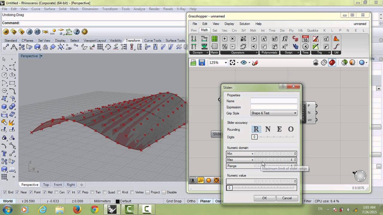 Grasshopper tutorial #14 - (Sphere on surface) - YouTube