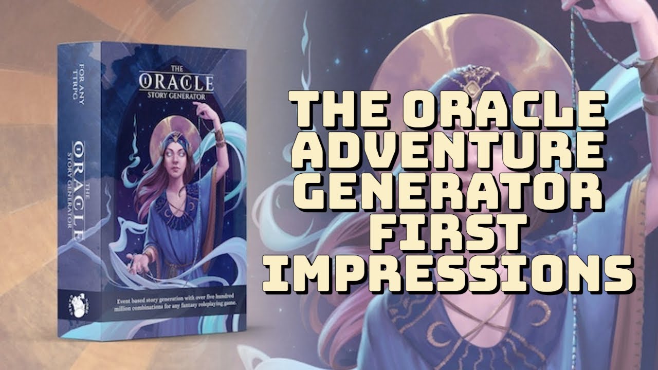Unboxing Oracle Adventure Generator from Nord Games - YouTube