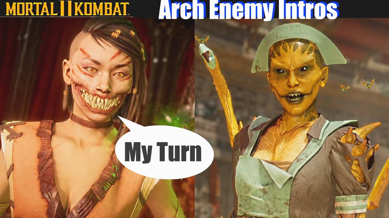 MK11 Characters Meet Their Arch Enemy (Updated Intros) - Mortal Kombat ...