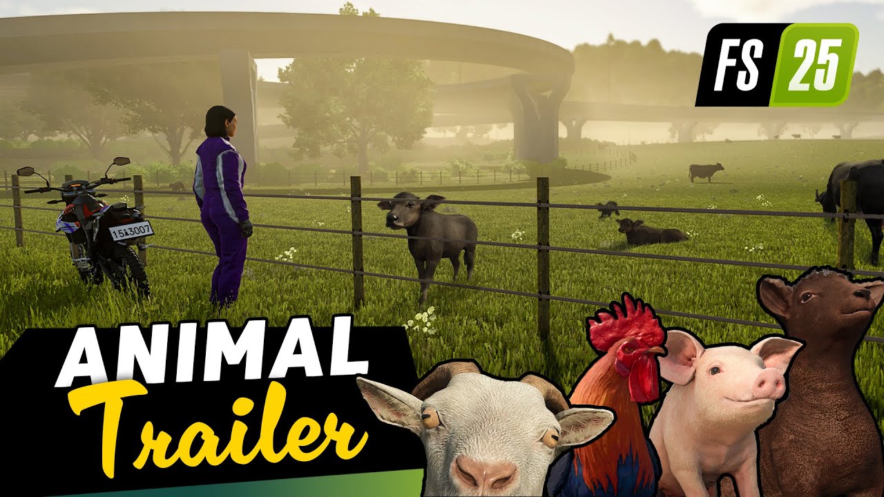 Animal Trailer - Farming Simulator 25 - YouTube