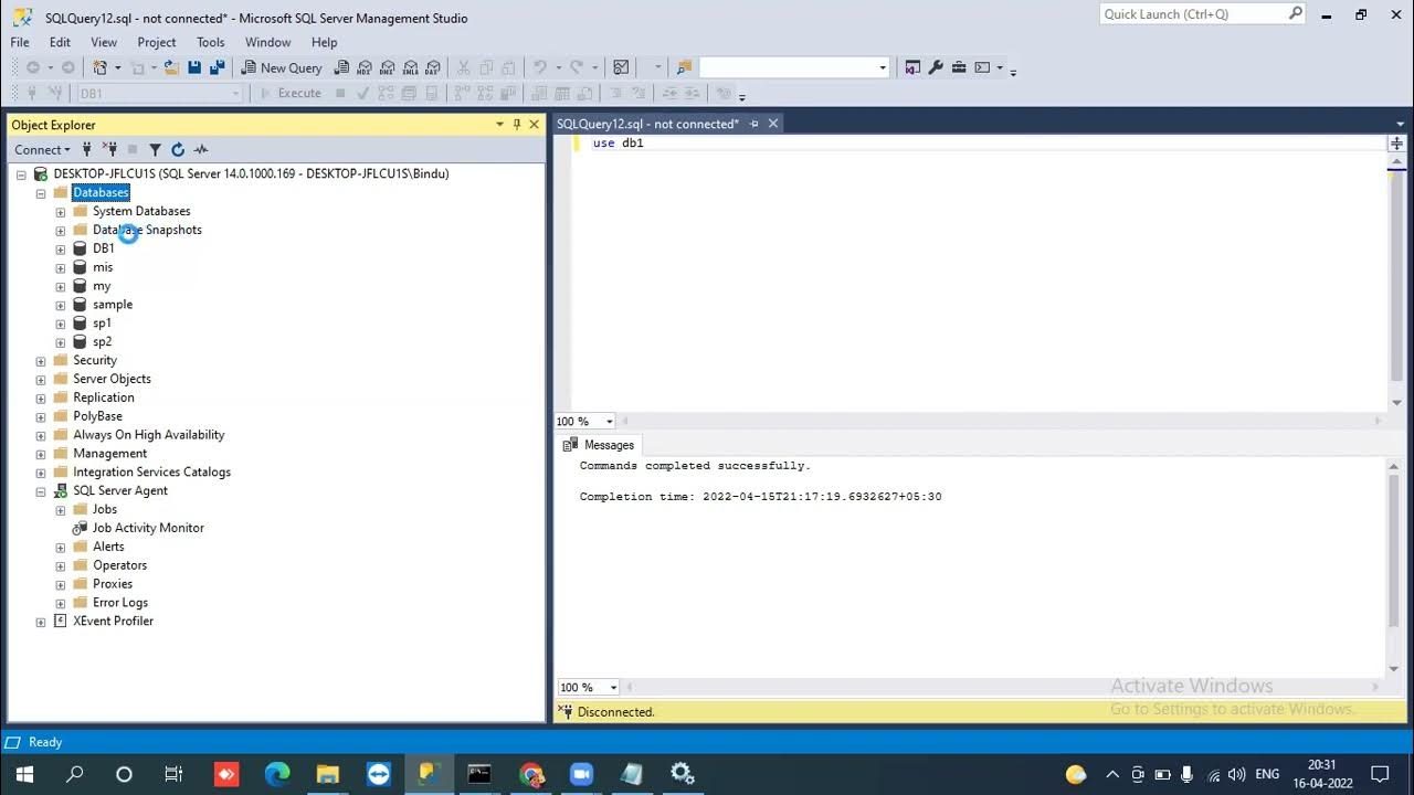 SQL Server DBA Training Videos SQLDBA Class Day4 - YouTube
