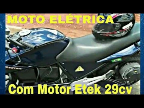 MOTO ELÉTRICA COM MOTOR 29CV ETEK PODE CHEGAR A 120K A 150K VEJA ...