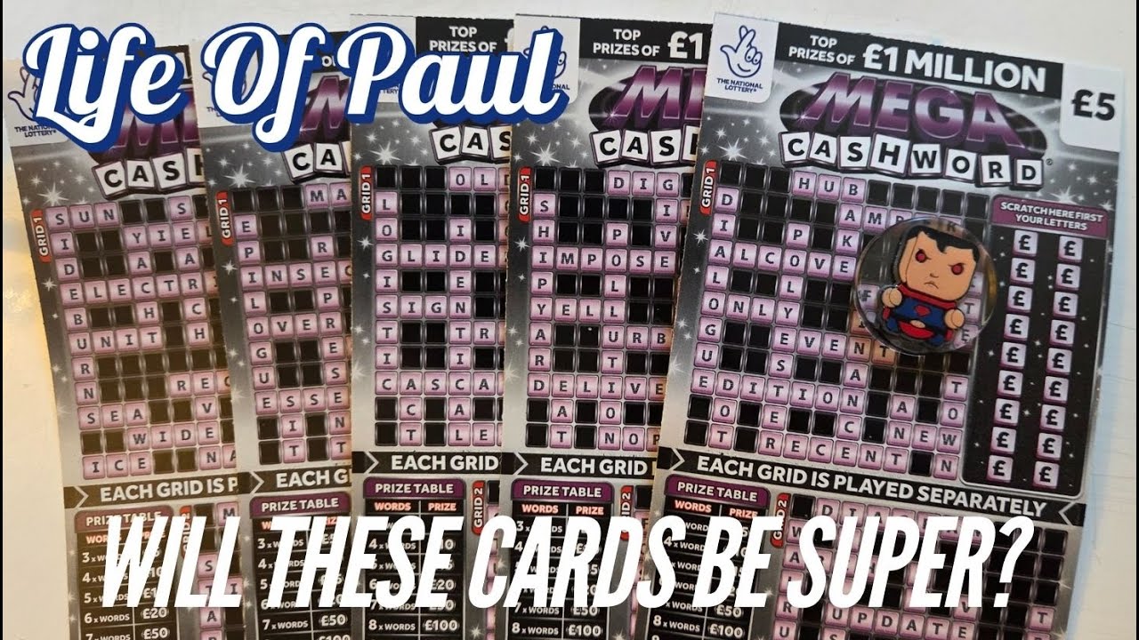 £25 of Mega Cashword Scratch Cards. - YouTube