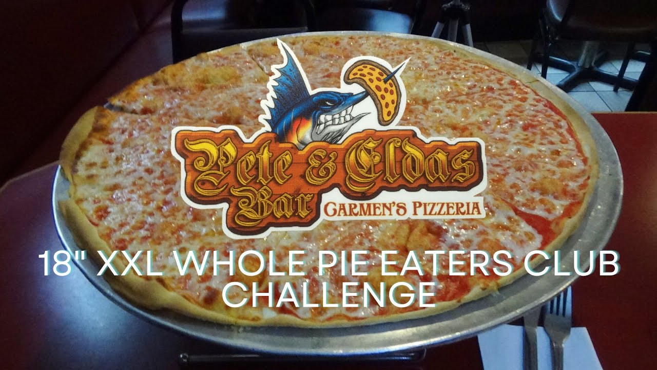 Pete & Elda's Bar / Carmen's Pizzeria 18" XXL Whole Pie Eaters Club Challenge (300th Video ...