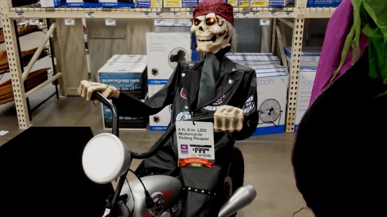 Motorcycle Riding Reaper | Halloween 2017 - YouTube