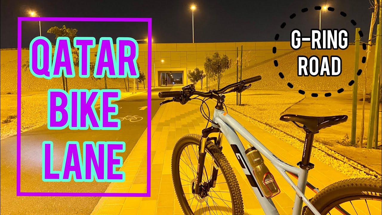Qatar Bike Lane from Old airport area to Barwa via G-ring road - YouTube