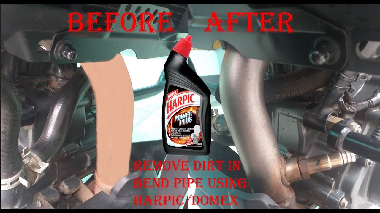 CLEAN BEND PIPE OF YOUR BIKE USING HARPIC/DOMEX||100% WORKING|| - YouTube