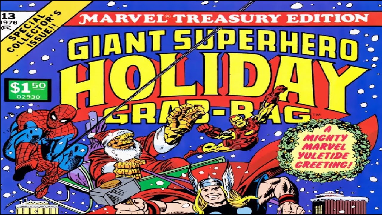 Marvel Treasury Edition #13 (1976) Giant Superhero Holiday Grab-Bag ...